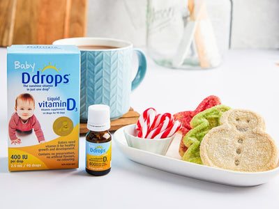 Ddrops Baby Vitamin D Liquid Drops, 400 IU, 90 Ct