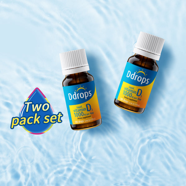 Ddrops Liquid Vitamin D3 1000IU 5ml 180 drops