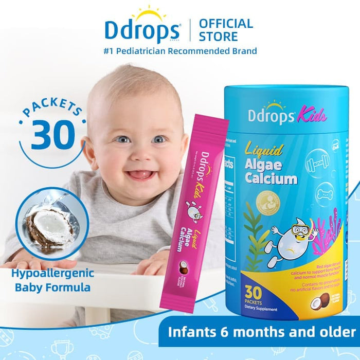 Ddrops Kids Liquid Calcium Magnesium Zinc (30 strips/box)