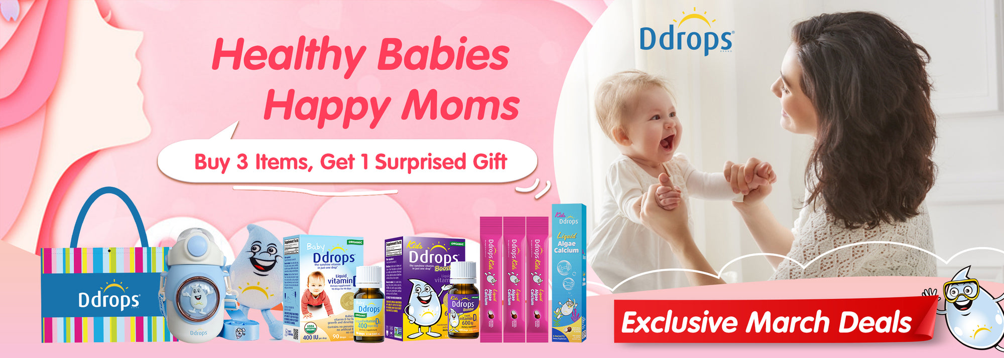 Ddrops Baby Vitamin D Liquid Drops, 400 IU, 90 Ct