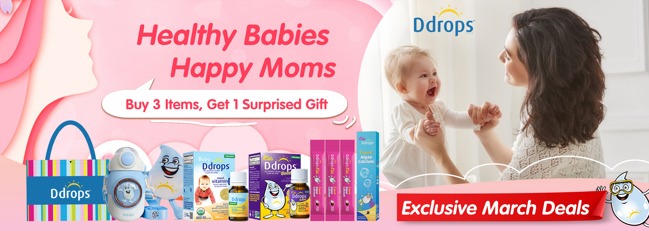 Ddrops Baby Vitamin D Liquid Drops, 400 IU, 90 Ct