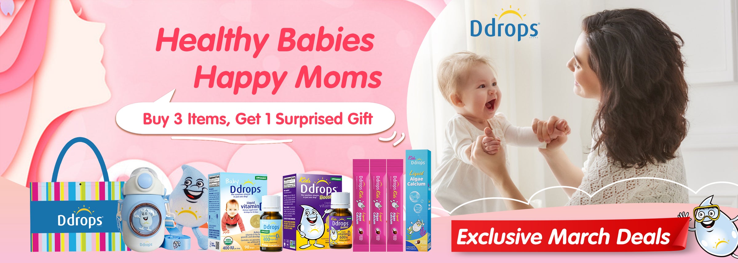 Ddrops Baby Vitamin D Liquid Drops, 400 IU, 90 Ct