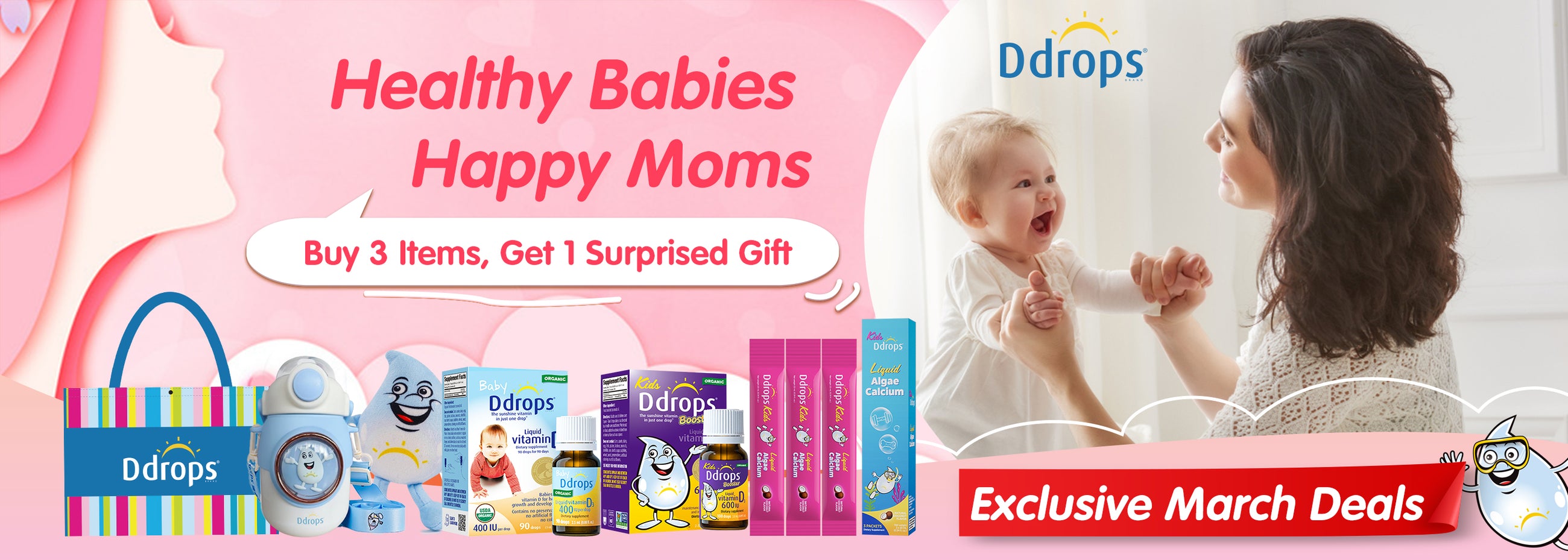 Ddrops Baby Vitamin D Liquid Drops, 400 IU, 90 Ct