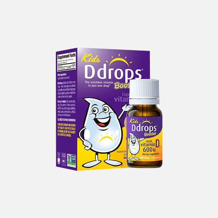 Ddrops Kids Booster Liquid Vitamin D3 600IU 2.8ml 100 drops